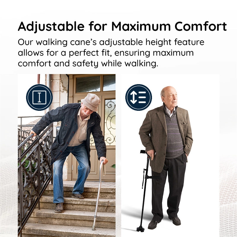 Multi-Functional Foldable LED Walking Cane — Wrapango